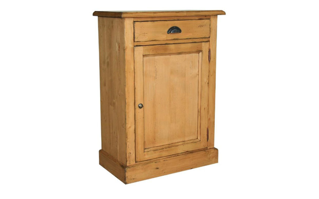 Comodă Heritage, Pin Masiv, 1 ușă și 1 sertar | Mobarta